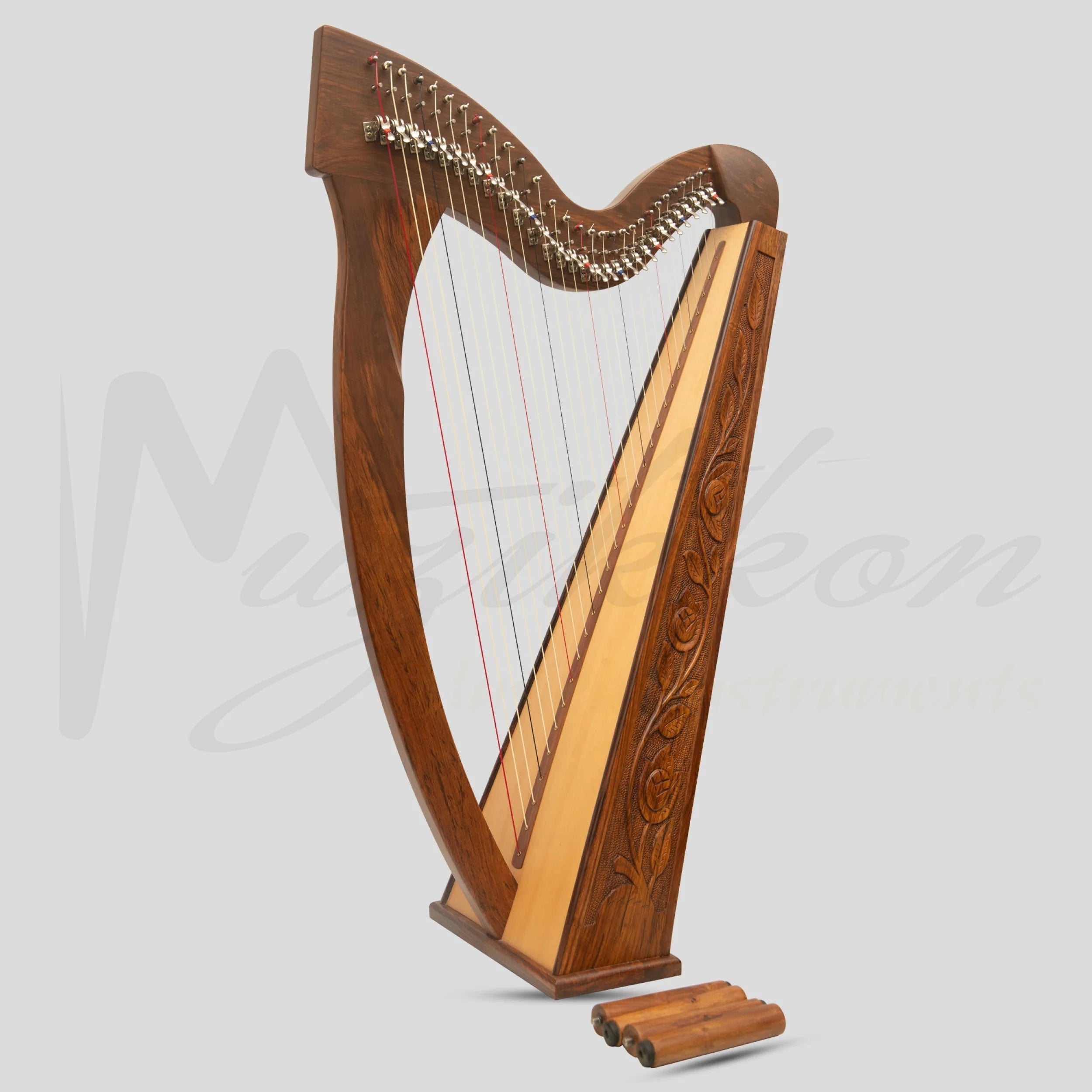 29 String Trinity Harp, Celtic Lever Harp – Muzikkon