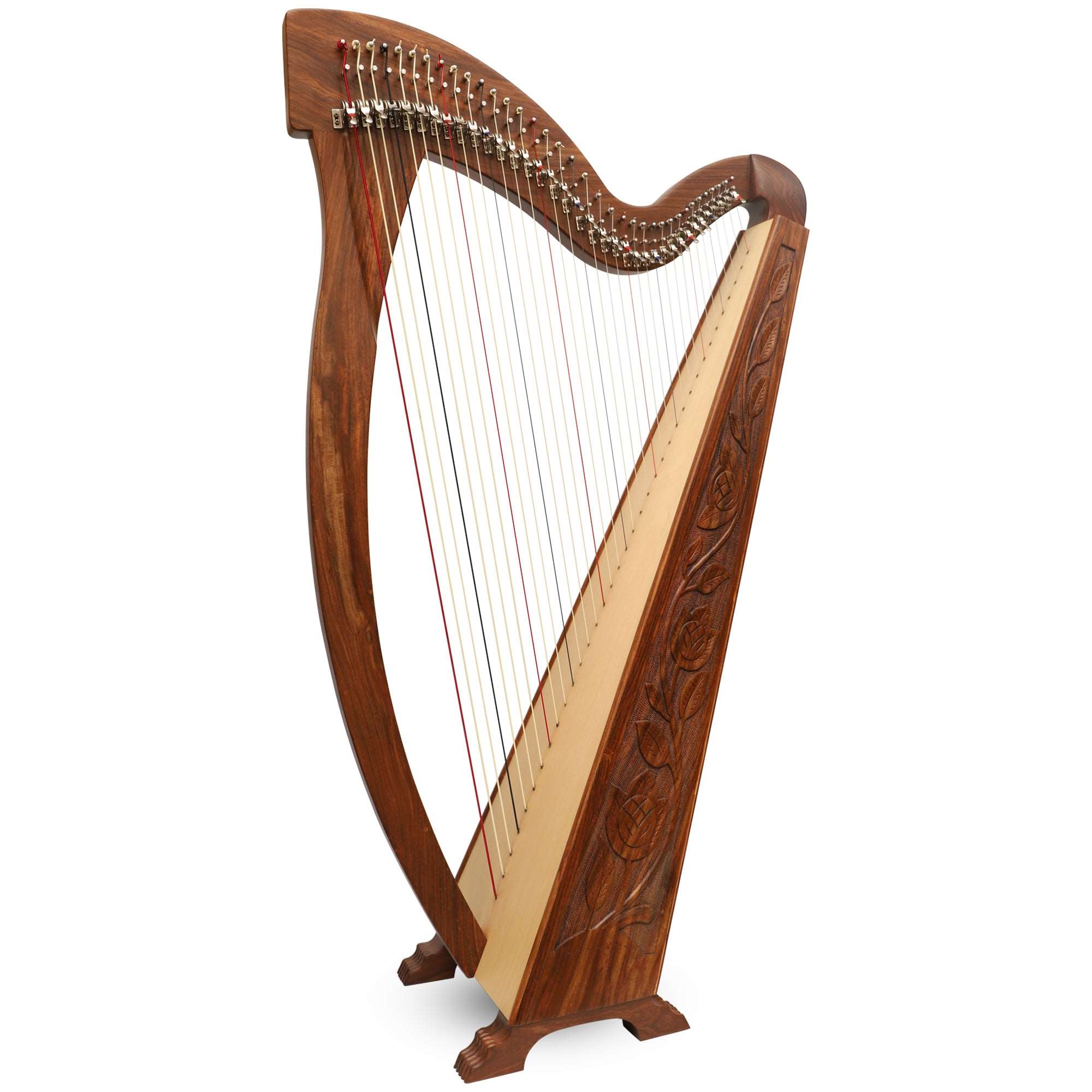 Harp Tuning Key Irish Harp 12 String Sheesham Wood - Celtic Harps Rose ...