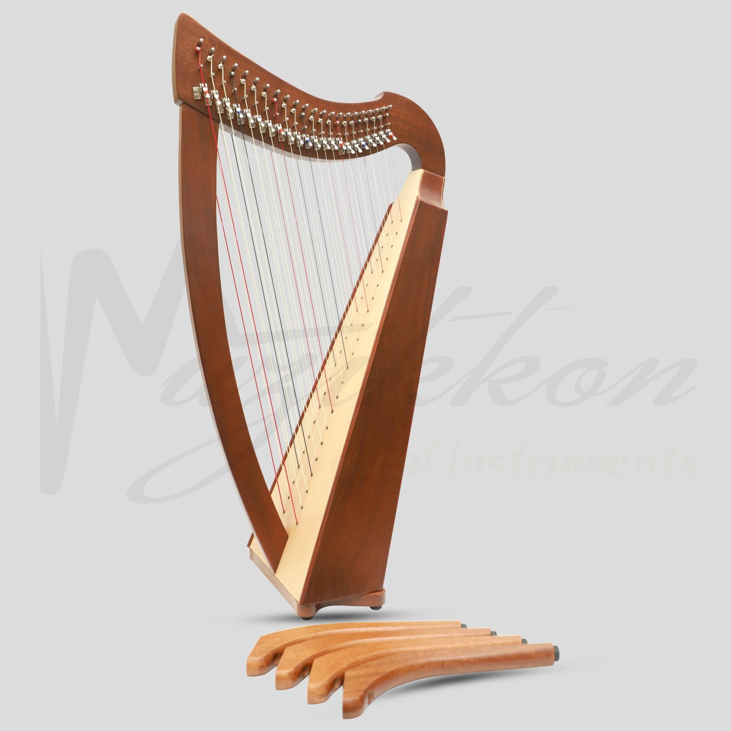 Double Strung harp 2- by 22-string Celtic Style harp, 22 Strings each ...