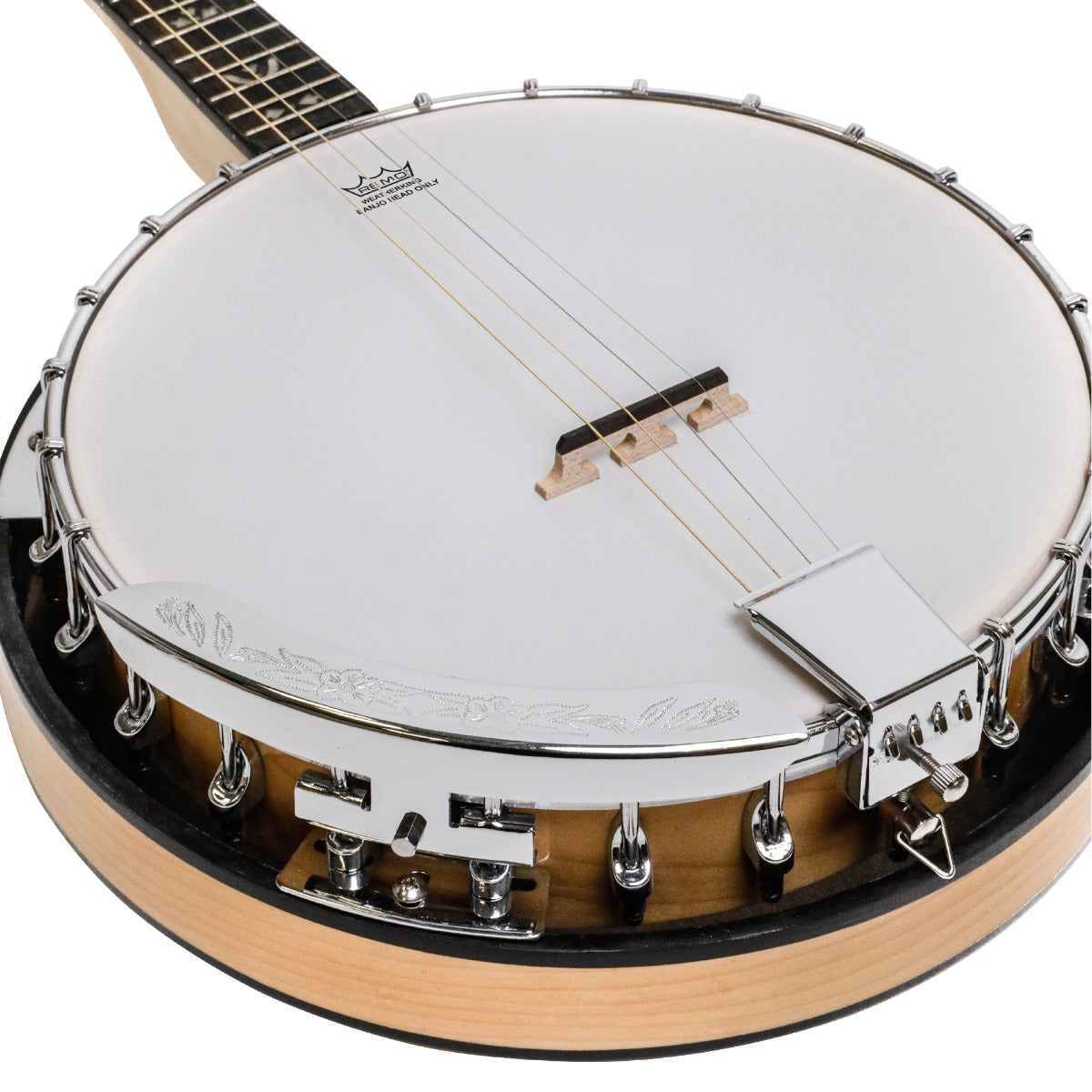 Heartland Deluxe Irish Tenor Banjo 17 Frets with 24 Bracket and Closed ...
